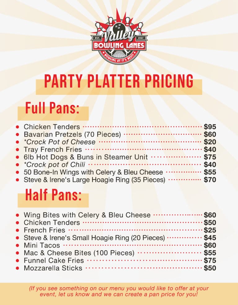Birthday Party Ideas | Birthday Party Packages | Valley Bowling Lanes ...